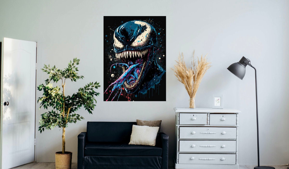 Venom Art, Venom Art Print, Venom Wall Art, Venom Poster - Digital ...