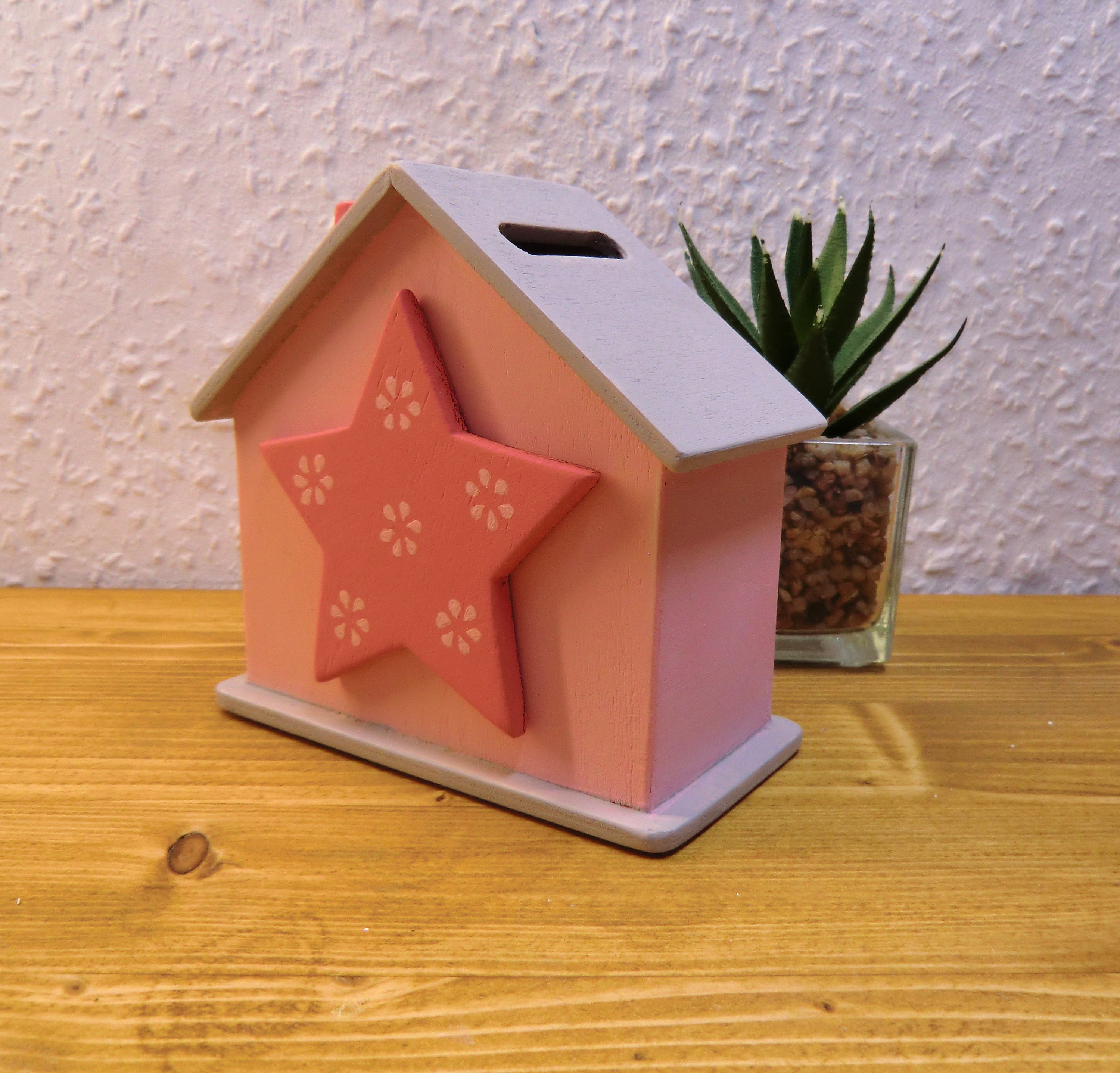 Money box customizable on request wooden house | Etsy