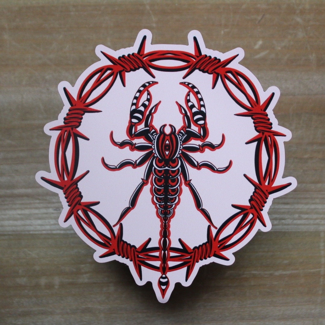 Scorpion Barbed Wire Car Magnet - Etsy