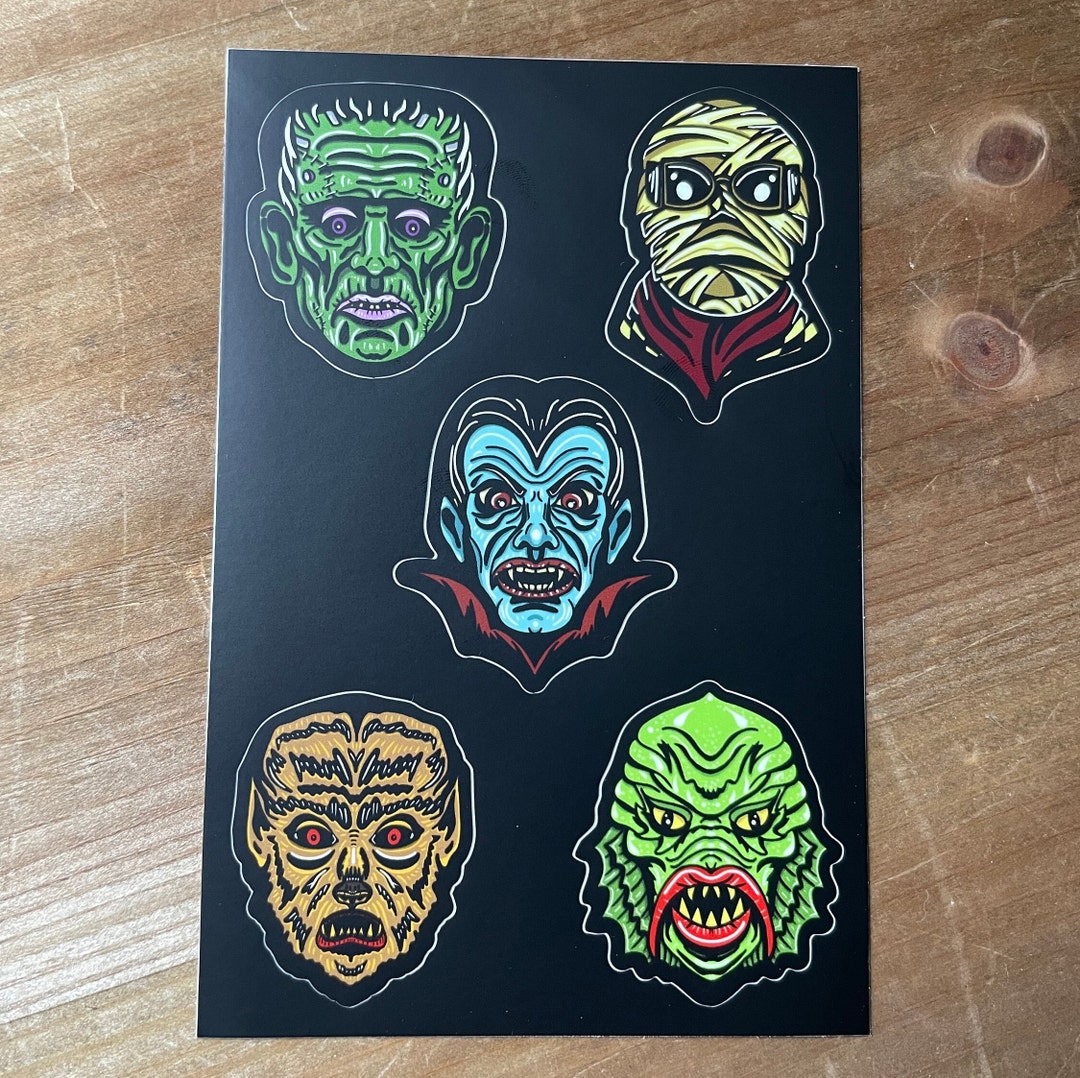Monster Bash Sticker Sheet - Etsy