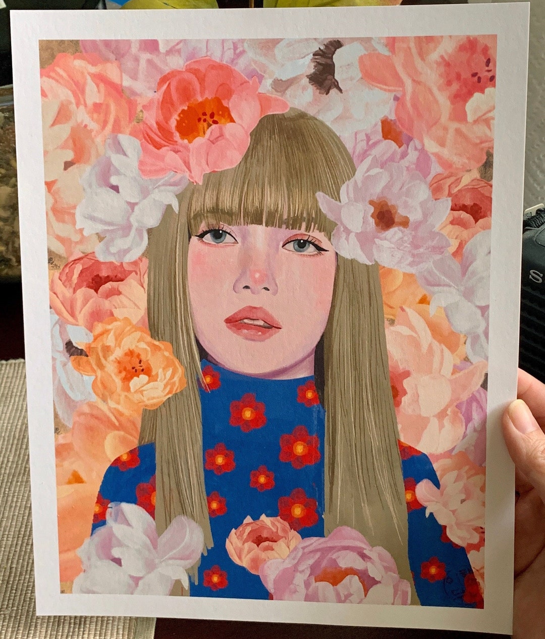 K-pop Black Pink Lisa Art Print Lalisa Fan Art Full Color - Etsy