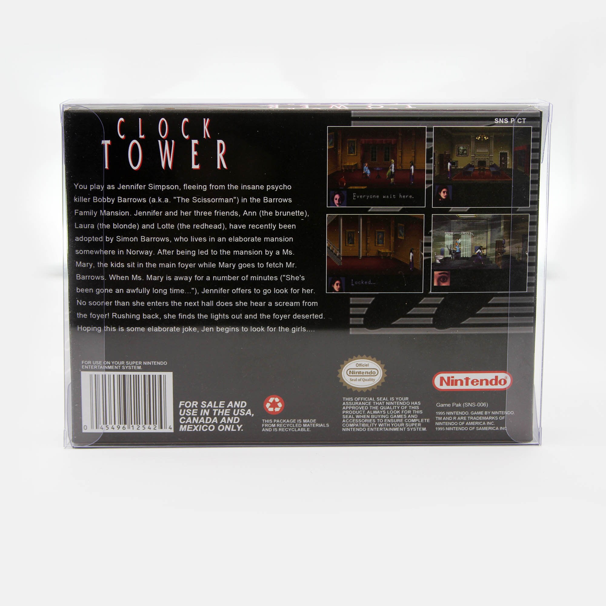 Clock Tower Super Nintendo SNES Video Game English Translation - Etsy