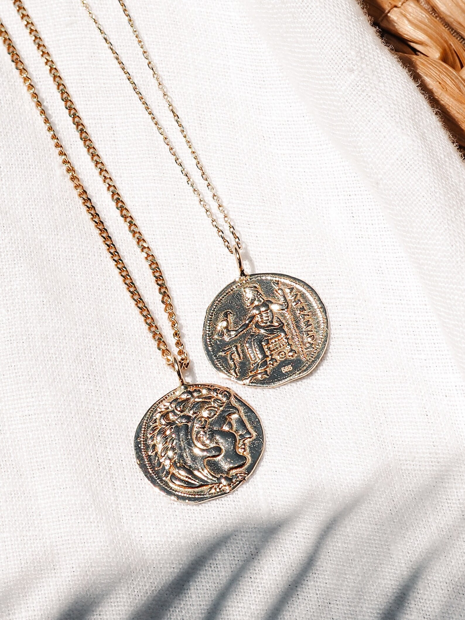 Double Sided Caesar Necklace, Hercules Pendant, Unisex Greek/ Roman ...