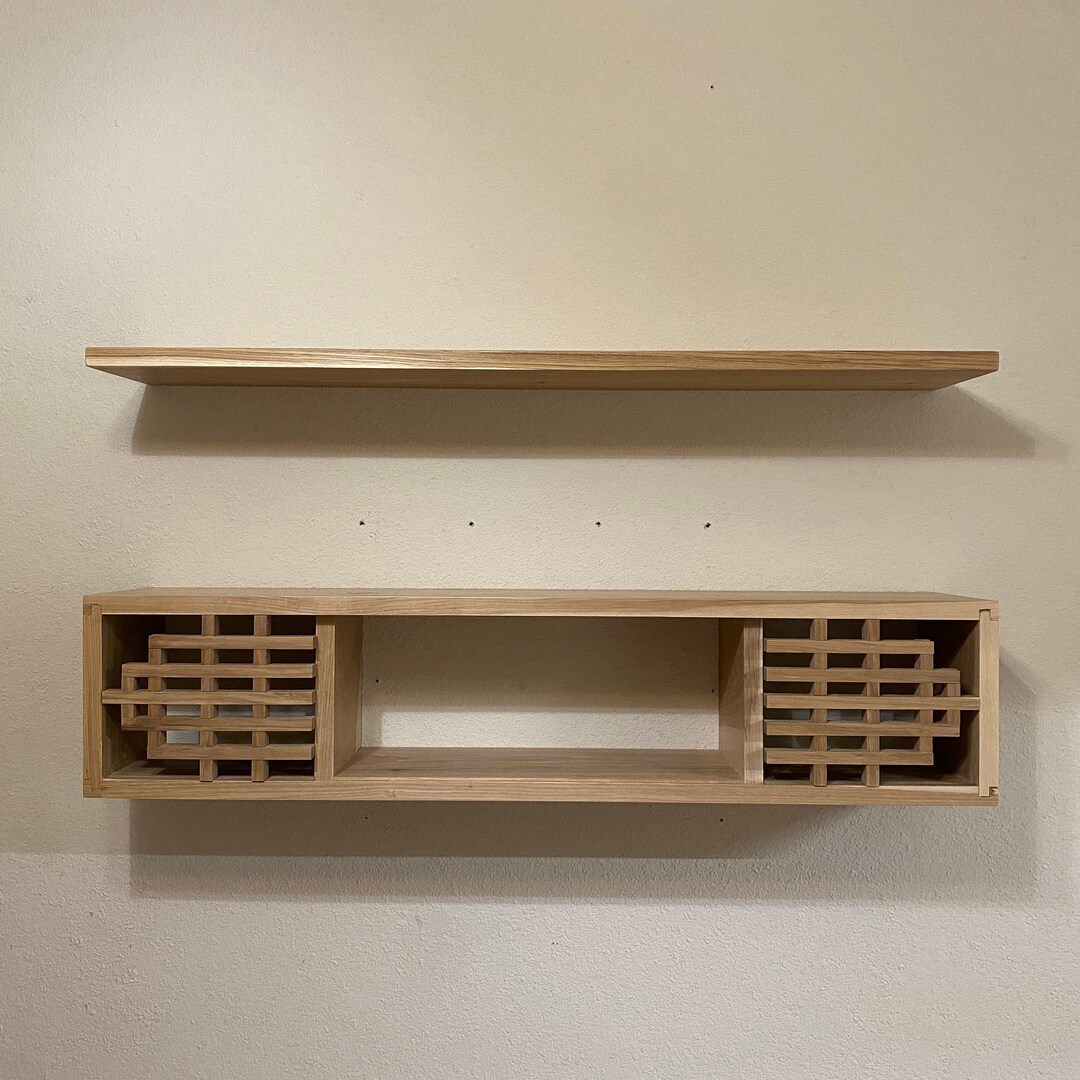 5FT Floating Shelf / Hanging Shoji Style Cabinet / Floating Shelf ...