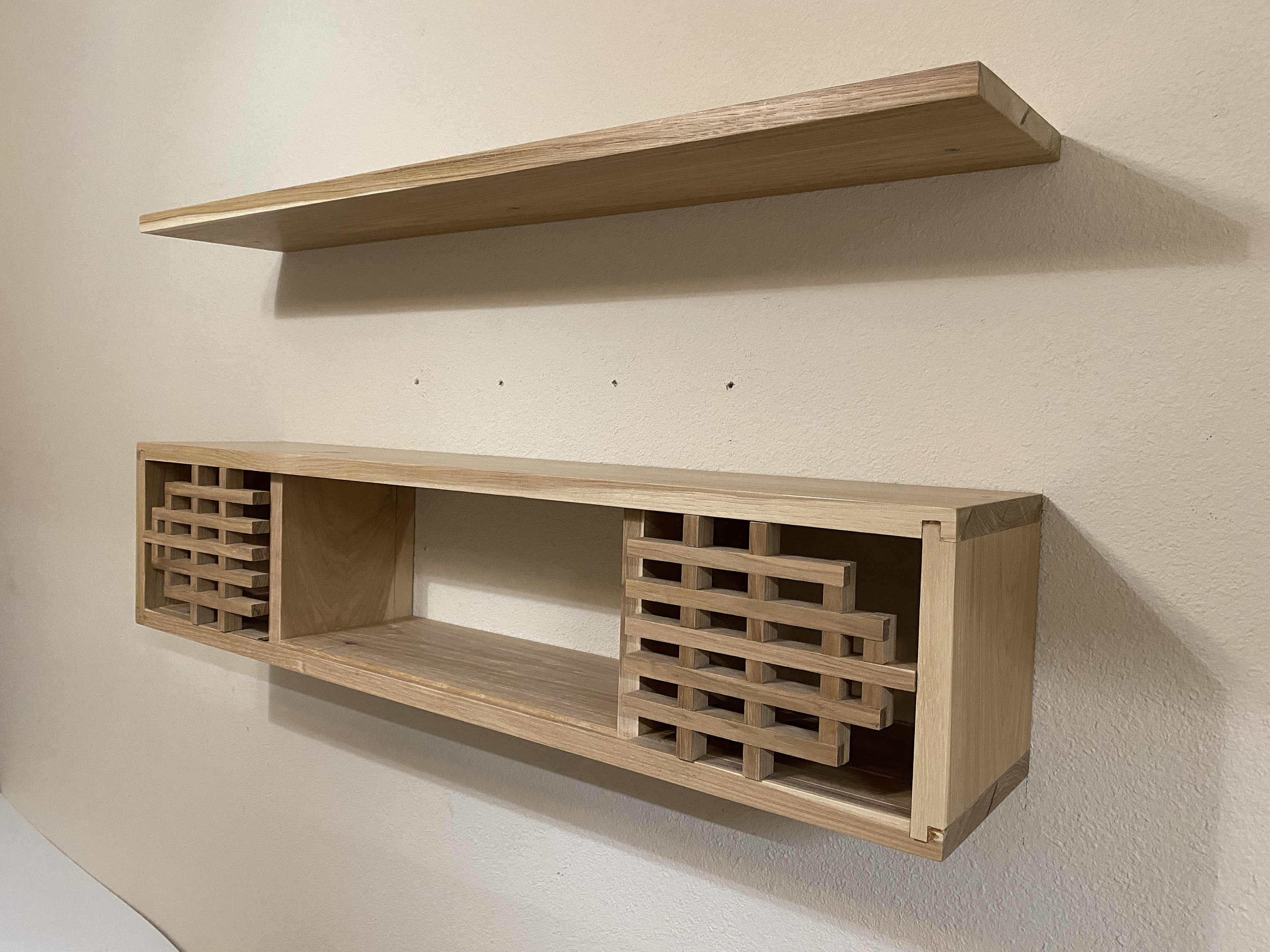 5FT Floating Shelf / Hanging Shoji Style Cabinet / Floating Shelf ...