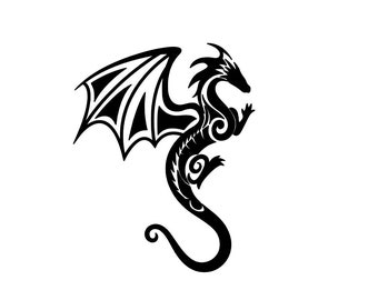 Dragon Vinyl Decal | Etsy