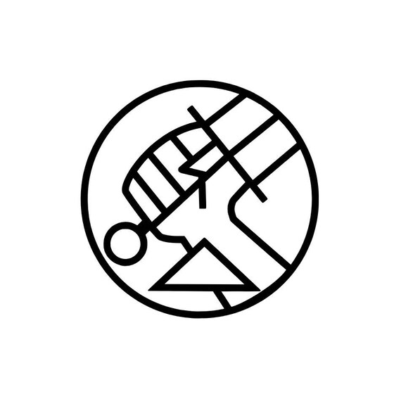 Hellboy Vinyl Decal Sticker Featuring BPRD Logo Comic Book | Etsy