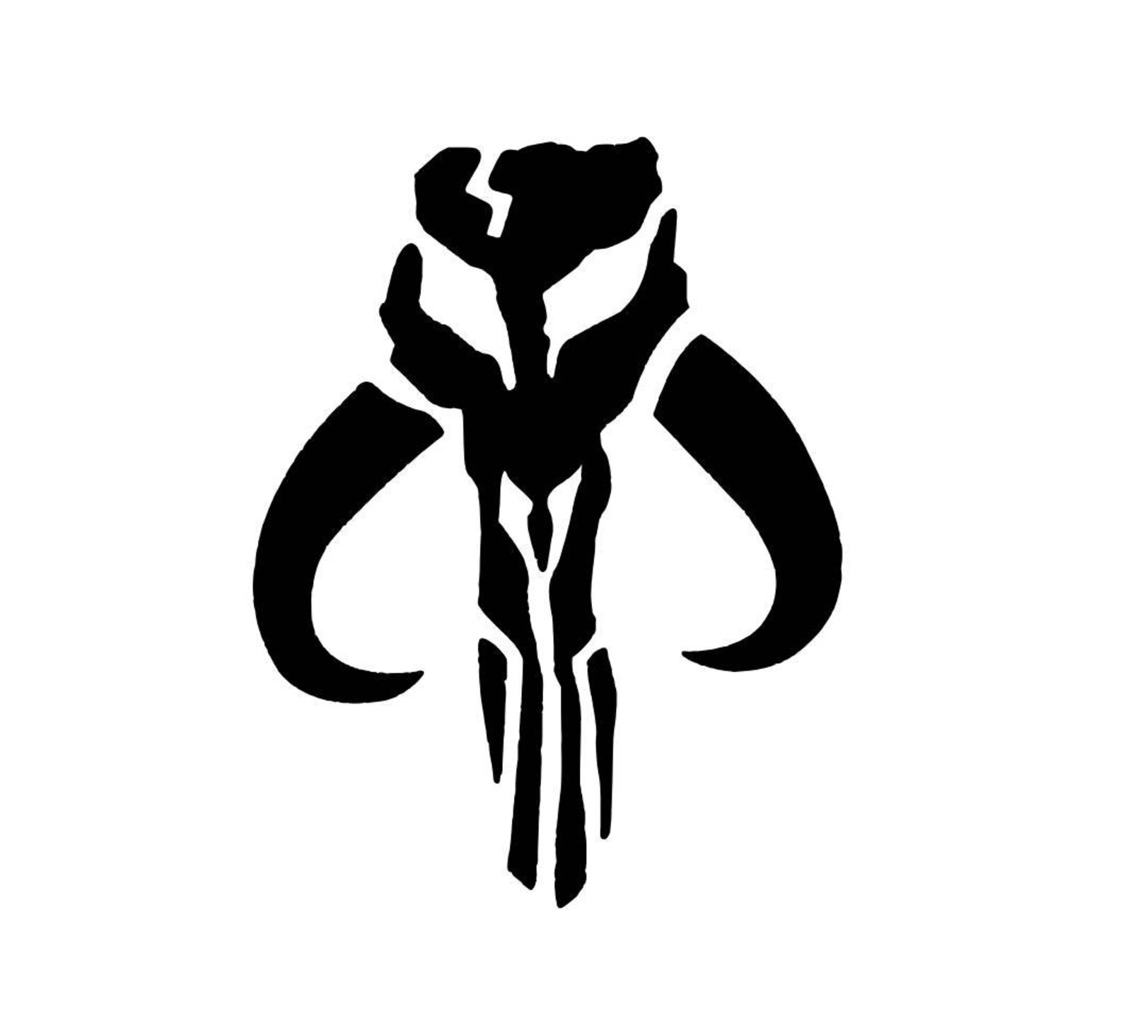 The Mandalorian Decal Sticker Featuring Mando Symbol Emblem - Etsy