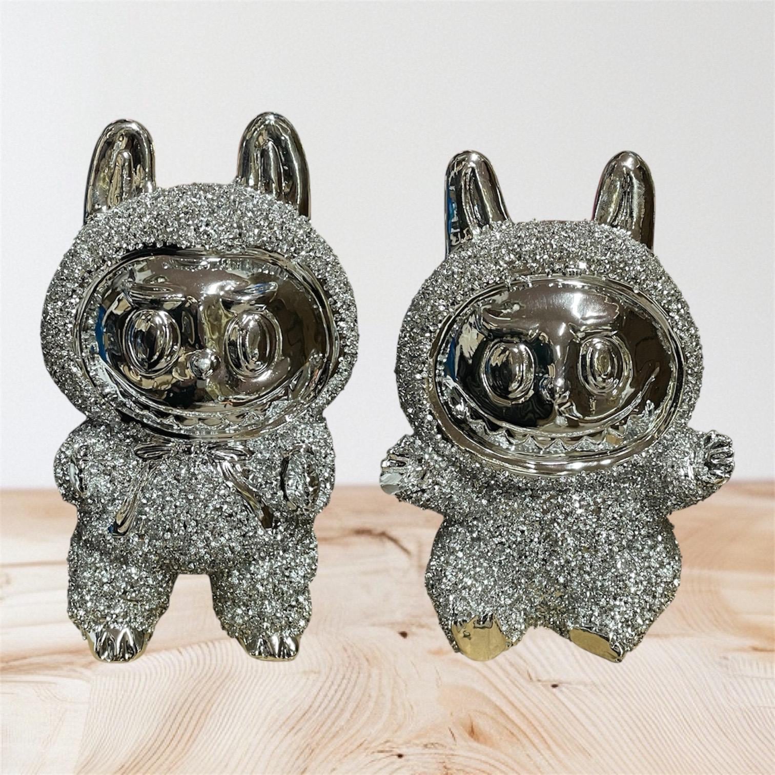 Labubu Ceramic Bling Shelve Ornament With Crushed Diamonds (standing ...