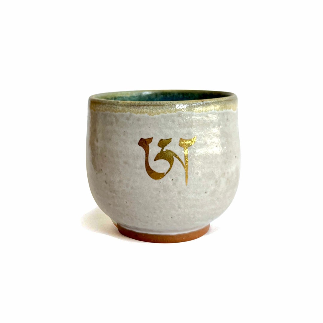 Seed Syllable "a" and Garuda in Gold | Japanese Tea Bowl Inspired Cup ...