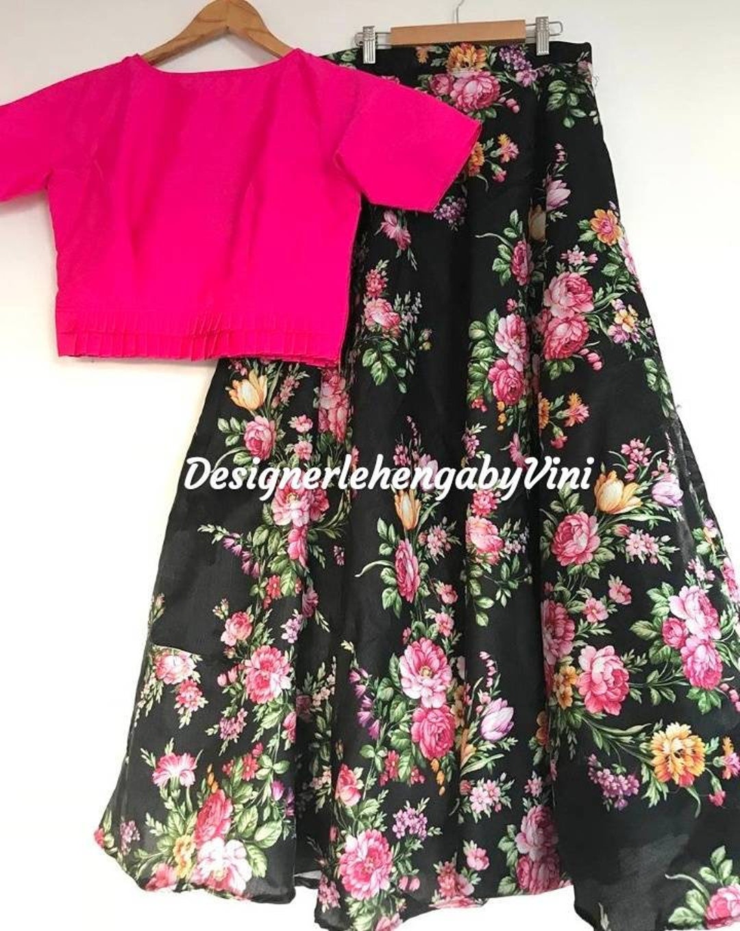 Floral Printed Lehenga Choli for Women Indian Lengha Salwar Kameez ...
