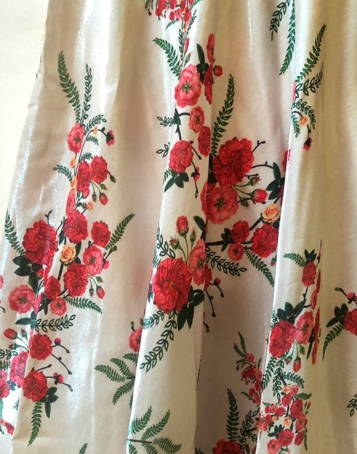 Floral Silk Lehenga Indian Pakistani Lengha Choli Printed | Etsy