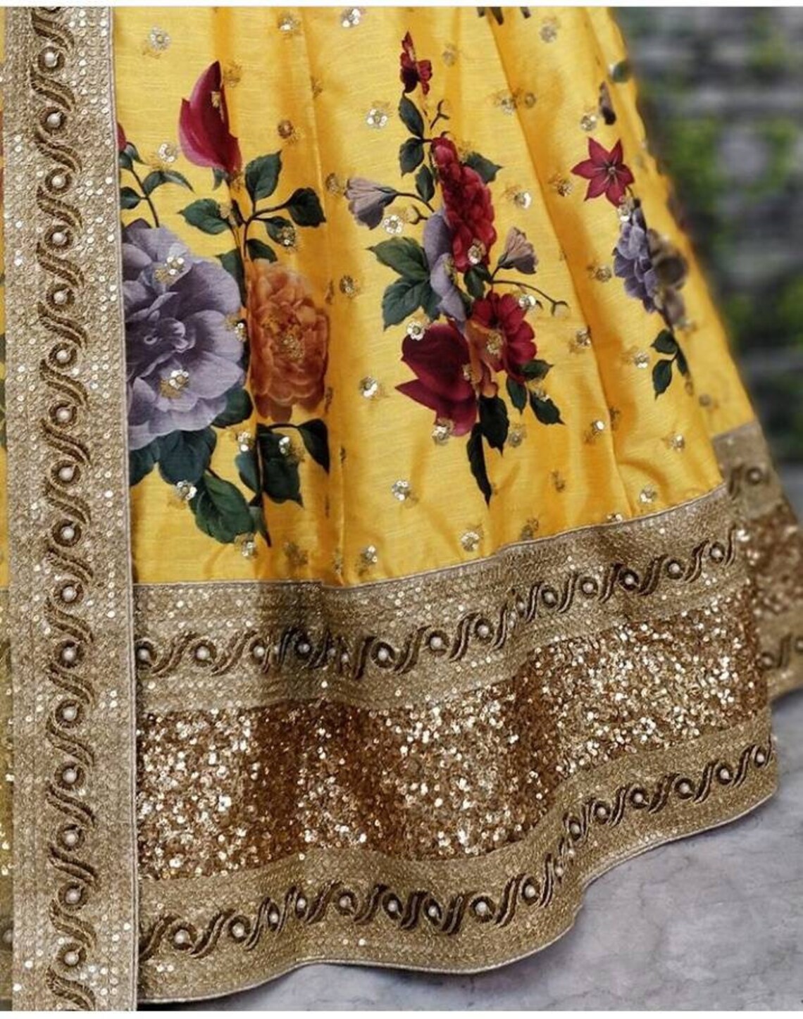 Indian Wedding Lehenga Floral Lehenga Lengha Choli Designer - Etsy
