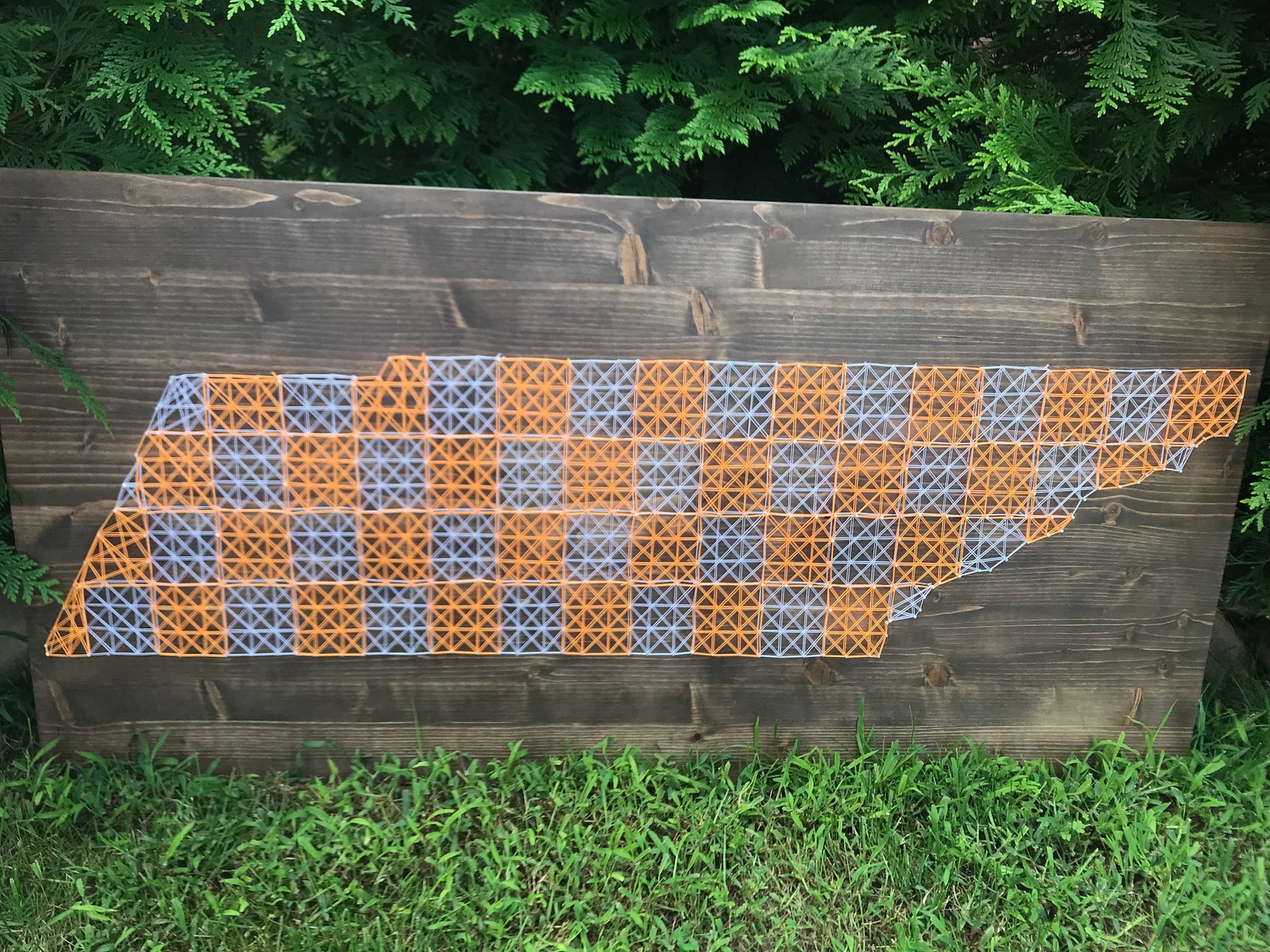 Made to Order Tennessee- Vols Checkerboard String Art, UT String Art ...