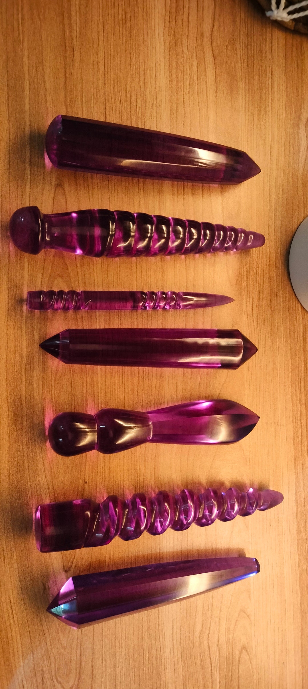 Set Magic Wands Andara Crystal Magic Purple - Etsy