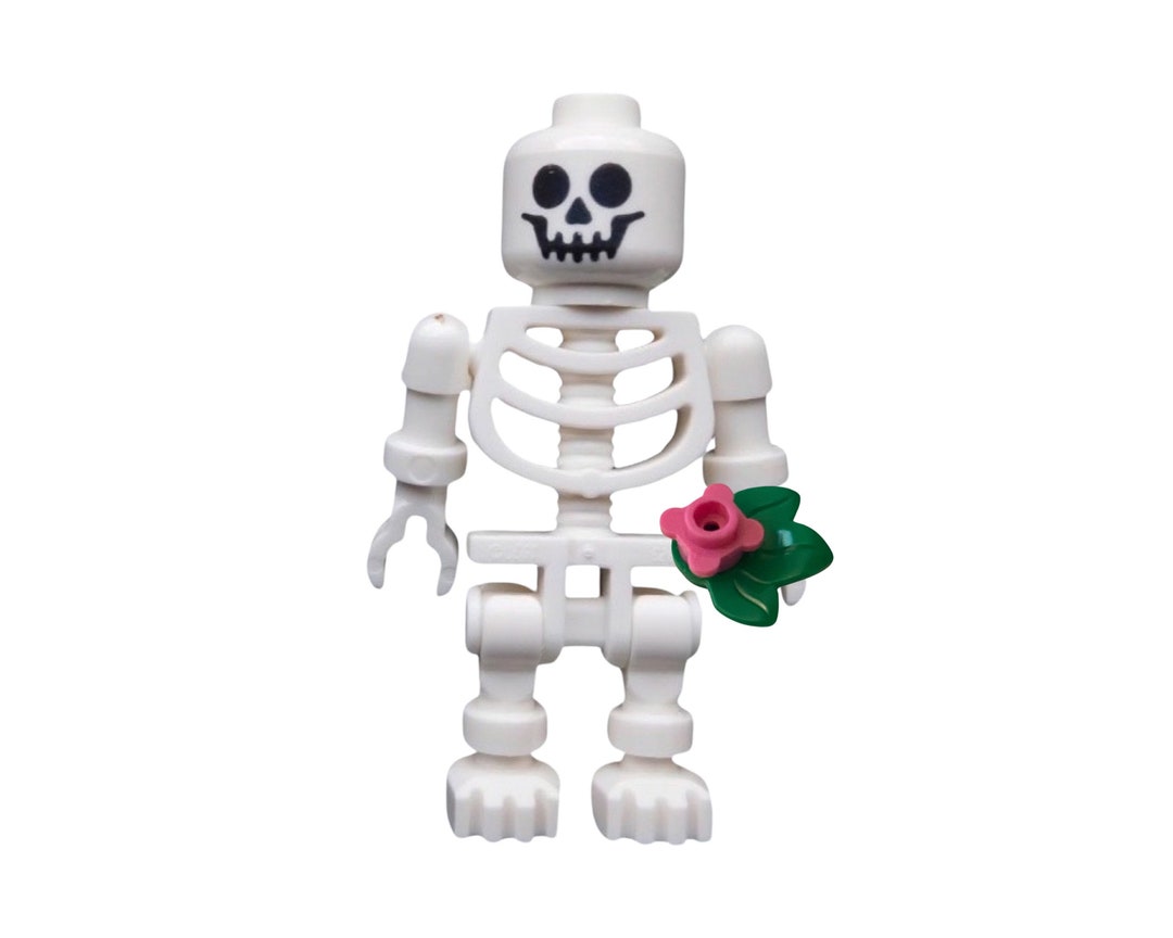 Minifigures Lego Skelett With Flowerpower - Etsy