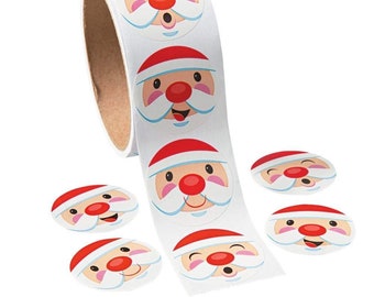 Santa stickers | Etsy