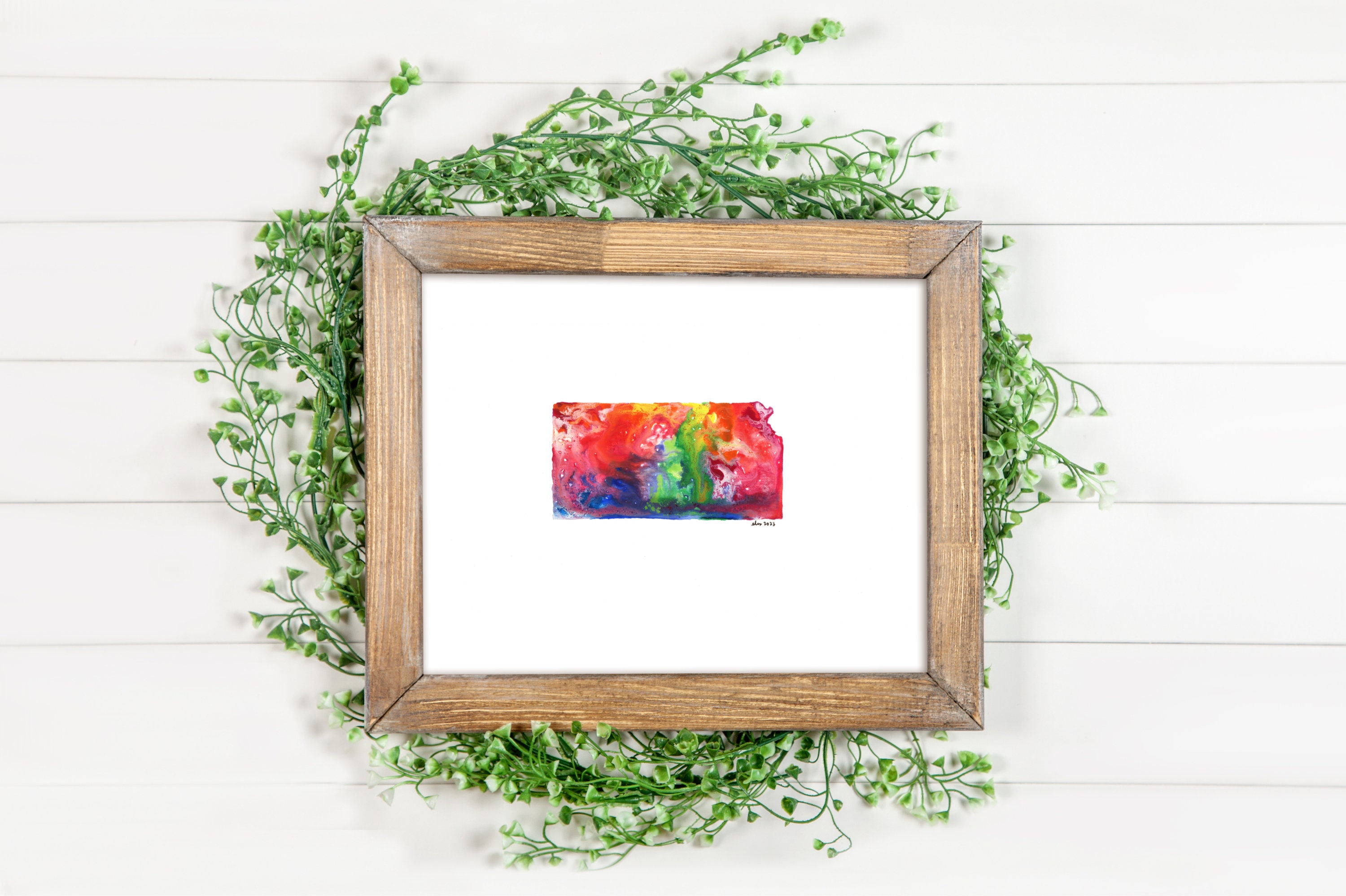 Kansas Watercolor Art Print Digital Download || Colorful State Map - Etsy
