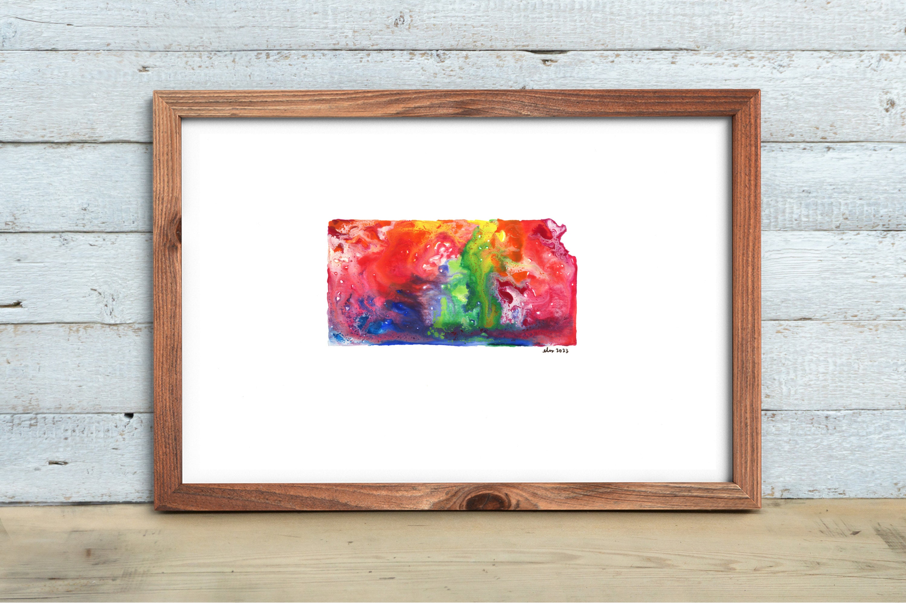 Kansas Watercolor Art Print Digital Download Colorful State Map - Etsy