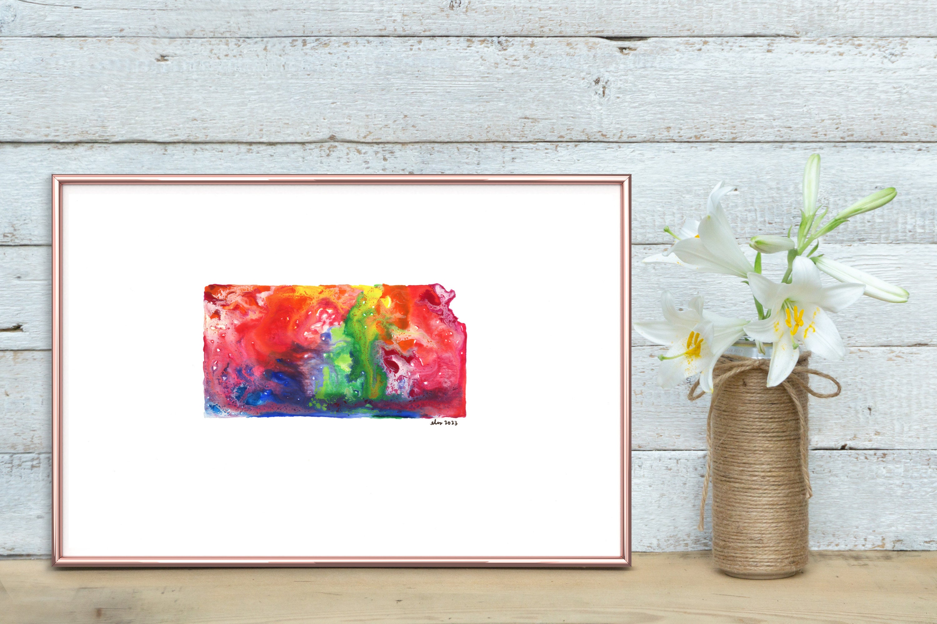 Kansas Watercolor Art Print Digital Download Colorful State Map - Etsy