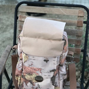 Backpack,worldmap Bag,school Bag,travelbag - Etsy