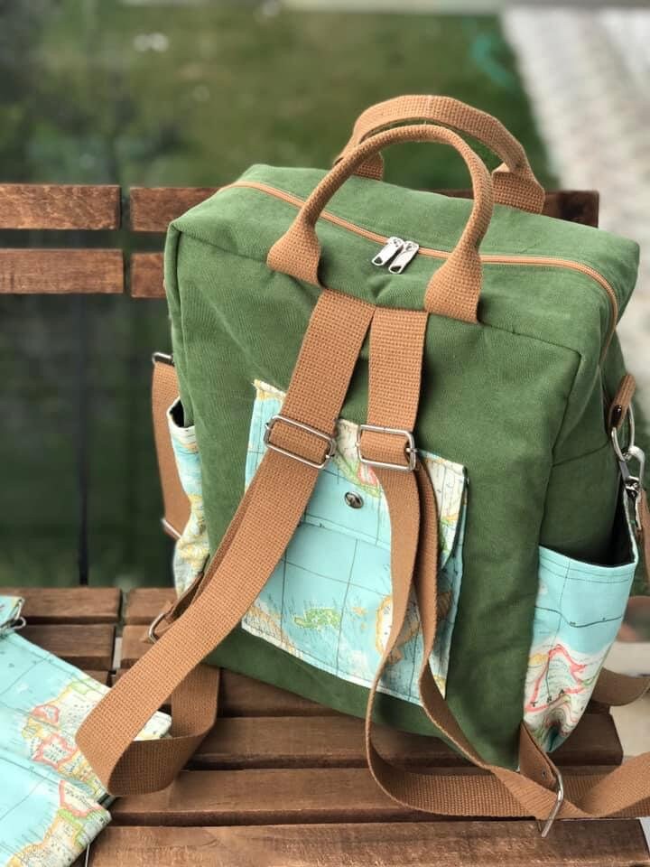 World Map Backpackschool Bag World Map Traveller Baggift - Etsy