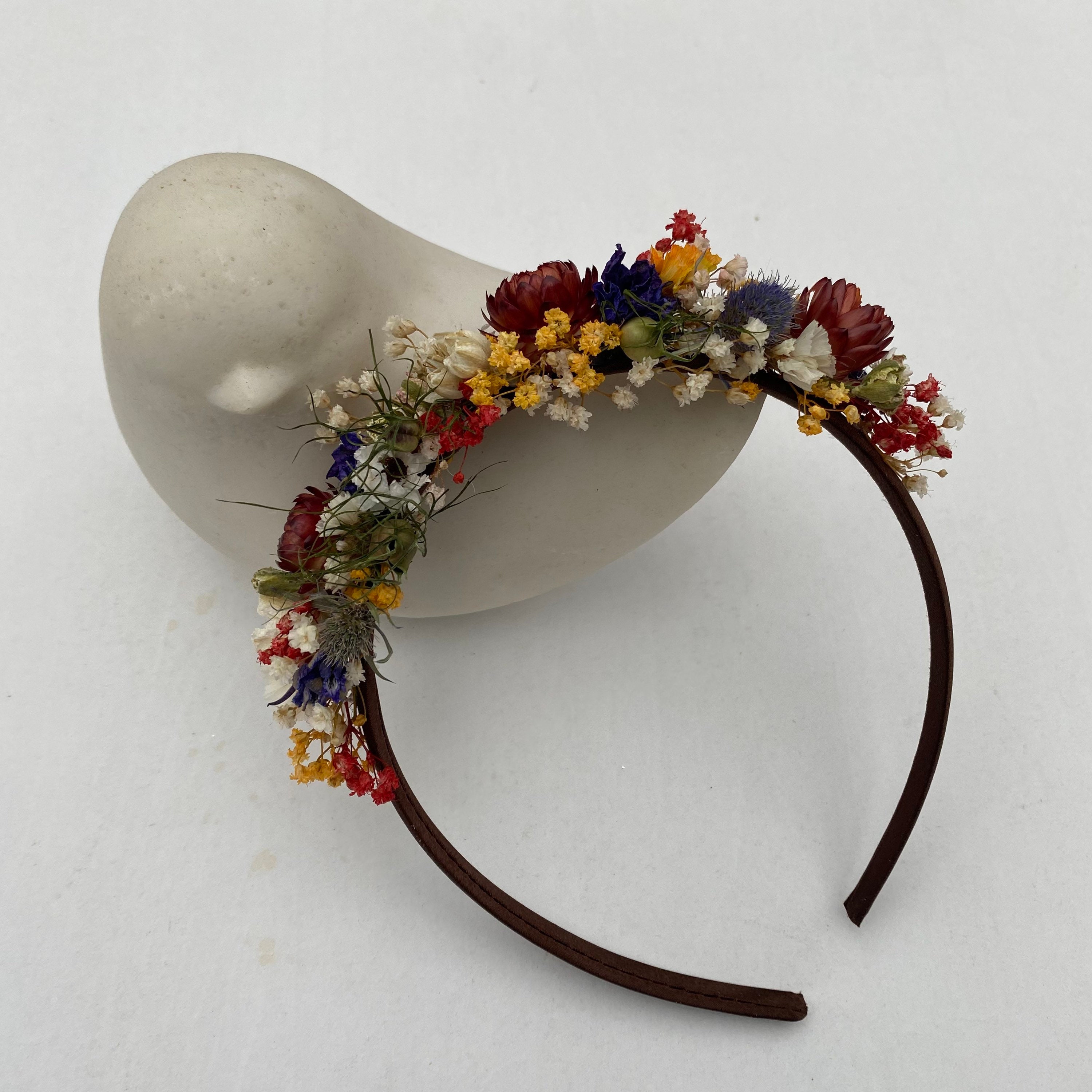 Flower Mix Hair Bands Wedding Dried Flower Alice Bands - Etsy UK