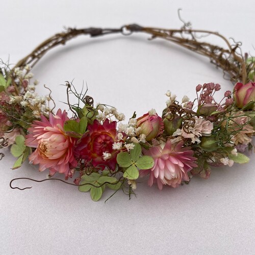 Olive Branch Wedding Crown Olive Leaves and Cream Blossoms | Etsy