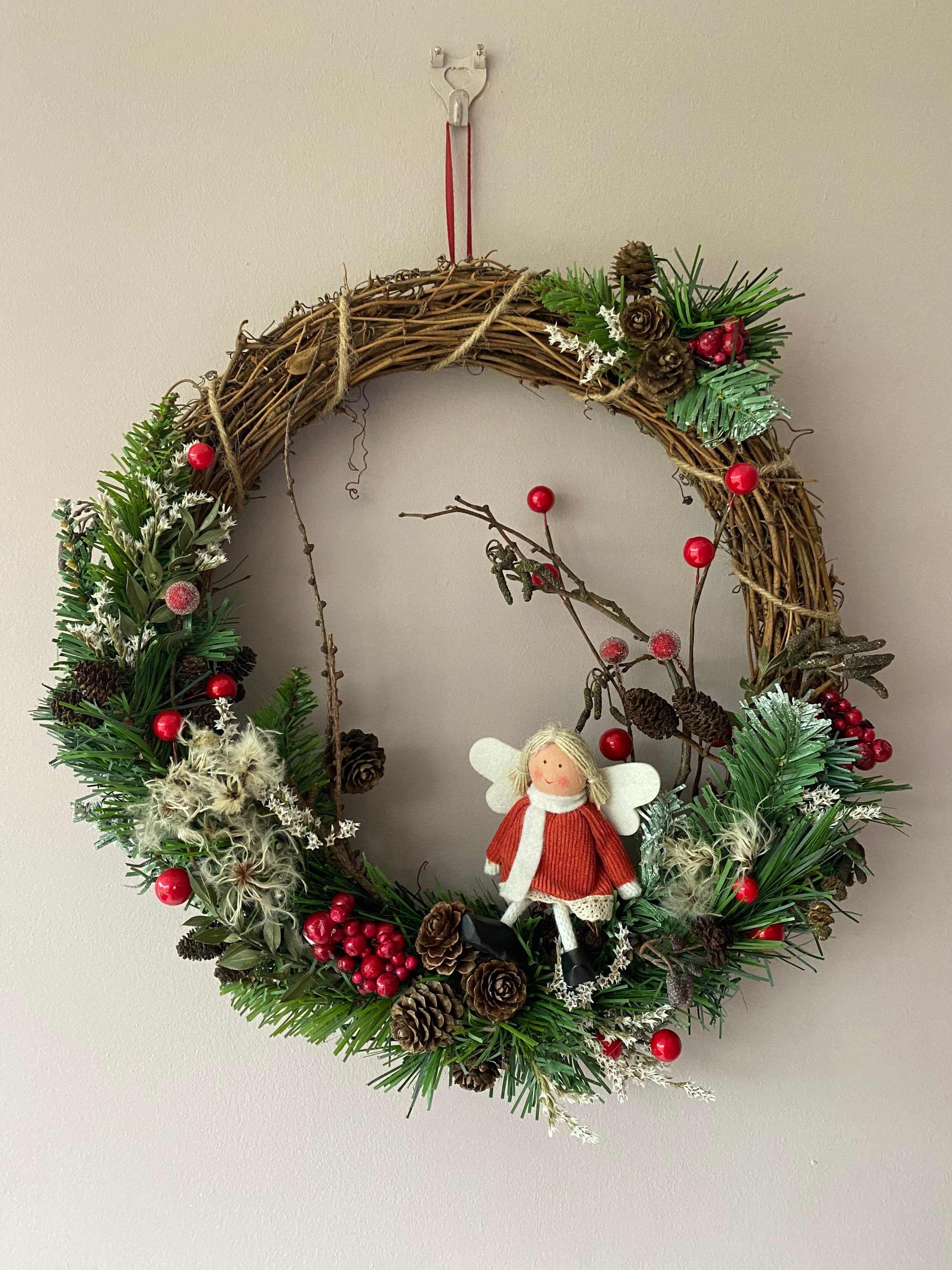 Christmas Wreath Advent Wreath Festive Wreath Xmas Wreath | Etsy