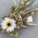 Daisy Buttonhole, Wedding Dried Flower Buttonholes, Corsage, Natural ...