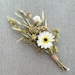 Daisy Buttonhole, Wedding Dried Flower Buttonholes, Corsage, Natural ...