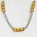 18k Gold Two Toned Noble Chain Necklace Versatile and Stylish With Gold ...