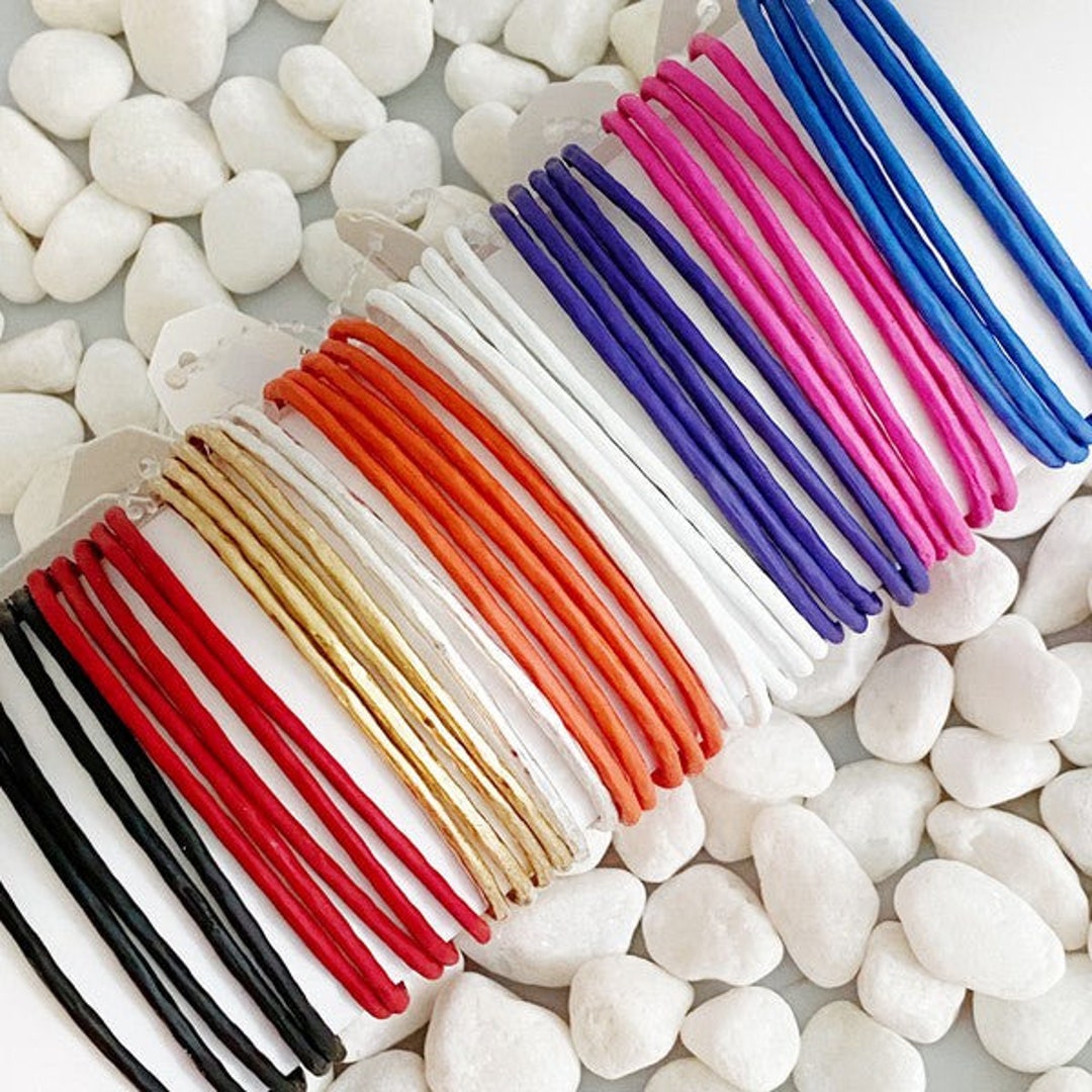 Set of 5 Color of Your Game Slim Bangles Lightweight & Stylish - Etsy