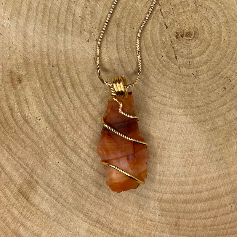 Carnelian Necklace - Etsy