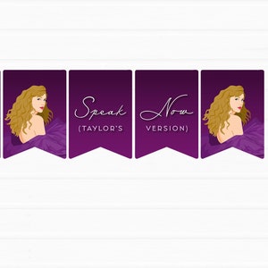 Printable Speak Now TV Banner Instant Download DIY TS Party Decor Eras ...