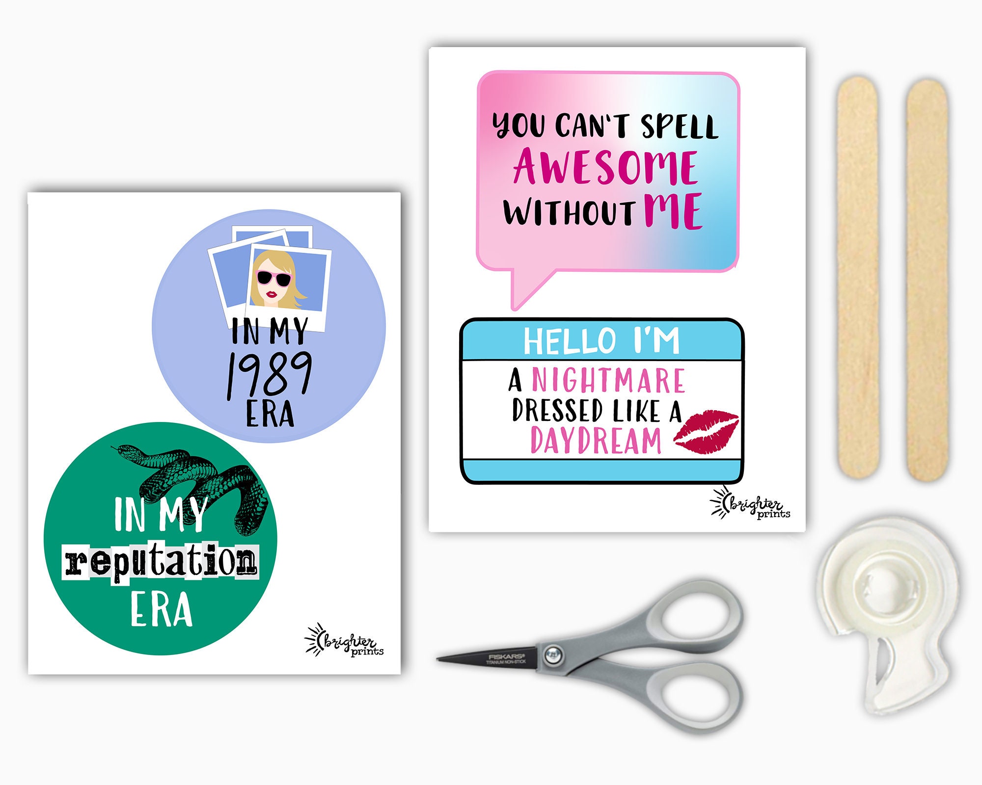 Printable Taylor Swift Inspired Photo Booth Props Instant - Etsy Hong Kong