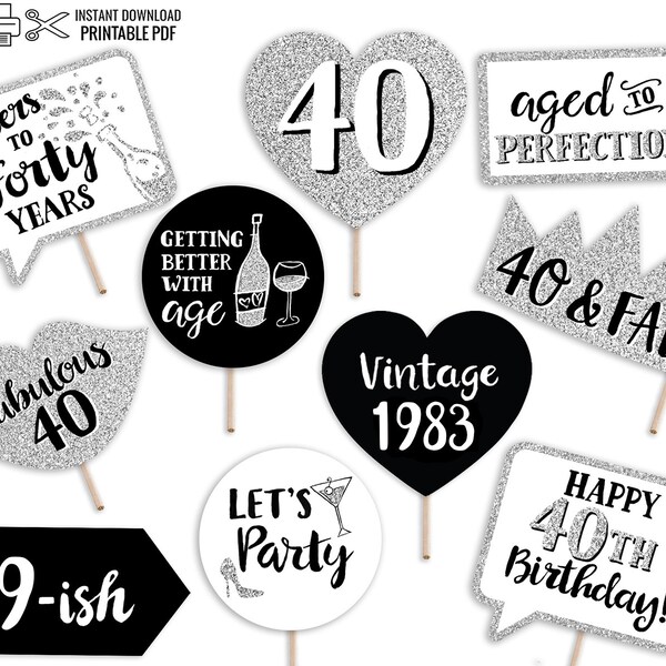 40th Birthday Signs Funny - Etsy