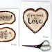 Fall Party Photo Booth Props 9 Printable Hand Painted Wood Slice Signs ...