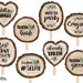 Rustic Wedding Printable Photo Booth Props 8 Hand Painted - Etsy