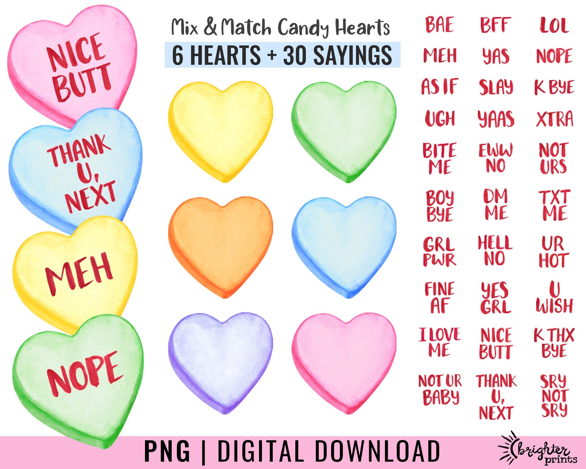 Silly Sayings With Candy Hearts