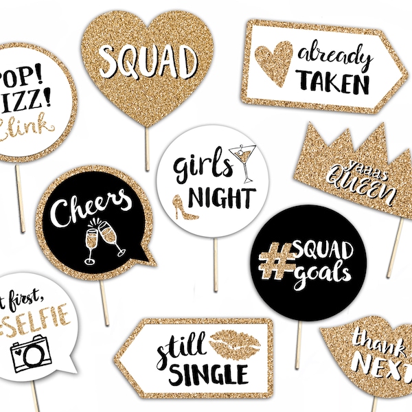 Girls Night Out Photo Booth Props - Etsy