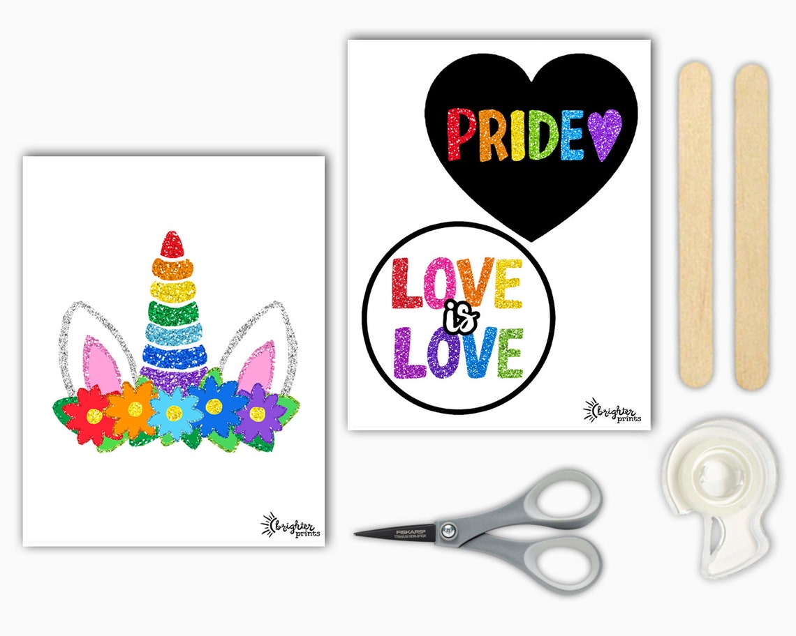 Pride Party Printable Photo Booth Props 15 Funny Signs - Etsy