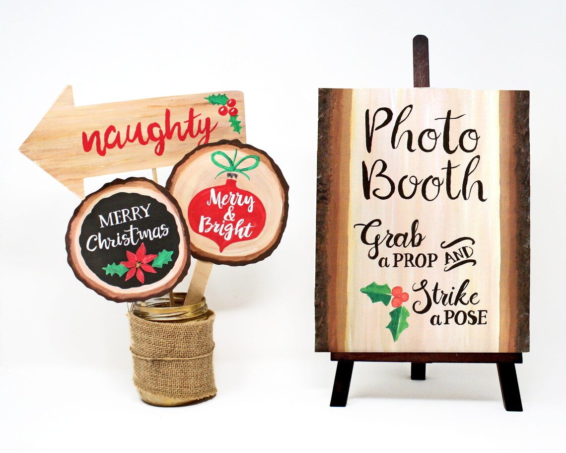 Printable Photo Booth Sign 8x10 Rustic Winter Wedding Decor | Etsy