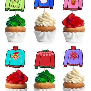 Printable Ugly Sweater Party Pack - Signs, Voting Ballots, Ribbon ...