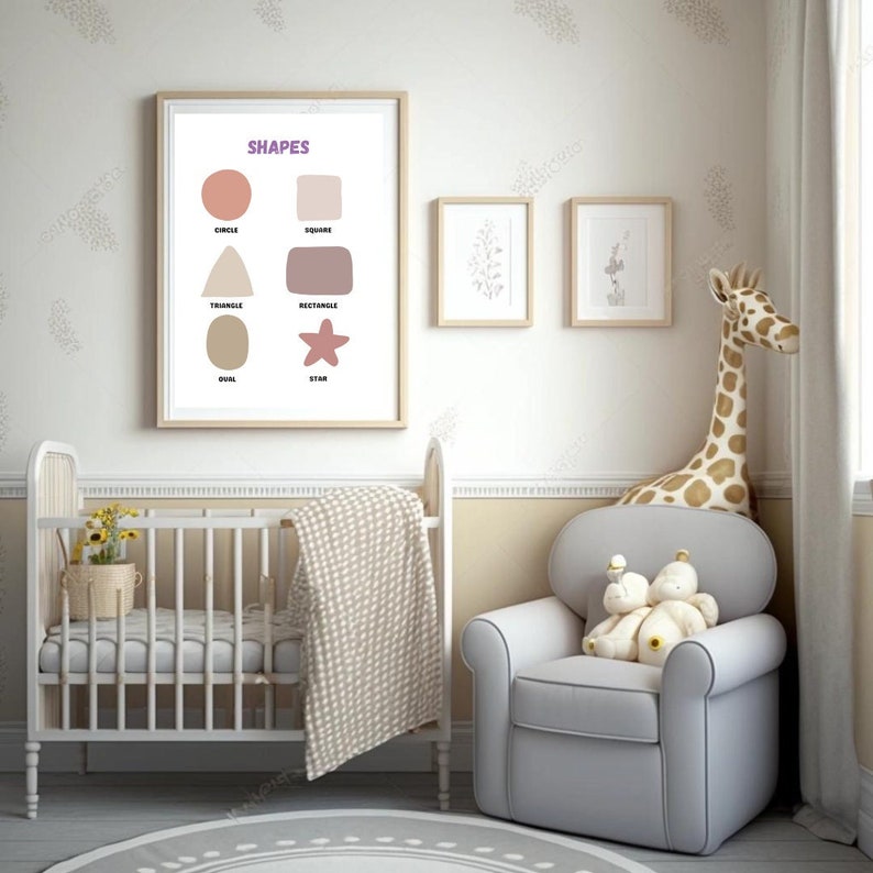 Simple Printable Shapes Chart - Etsy