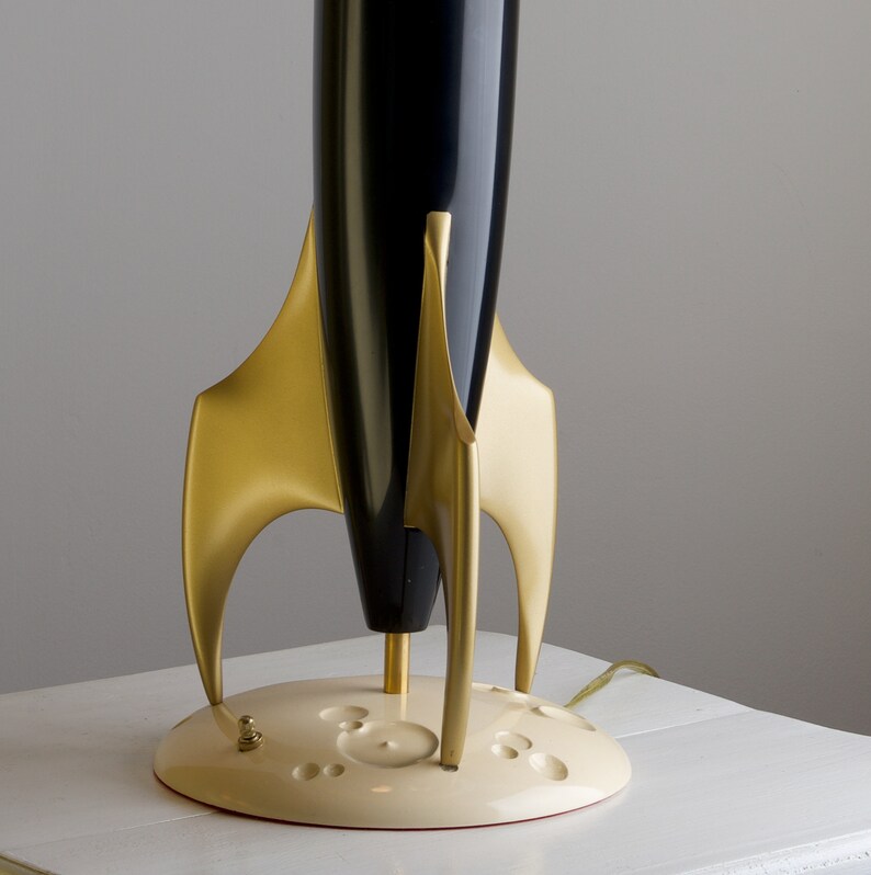 Mid-century Rocket Lamp - Etsy