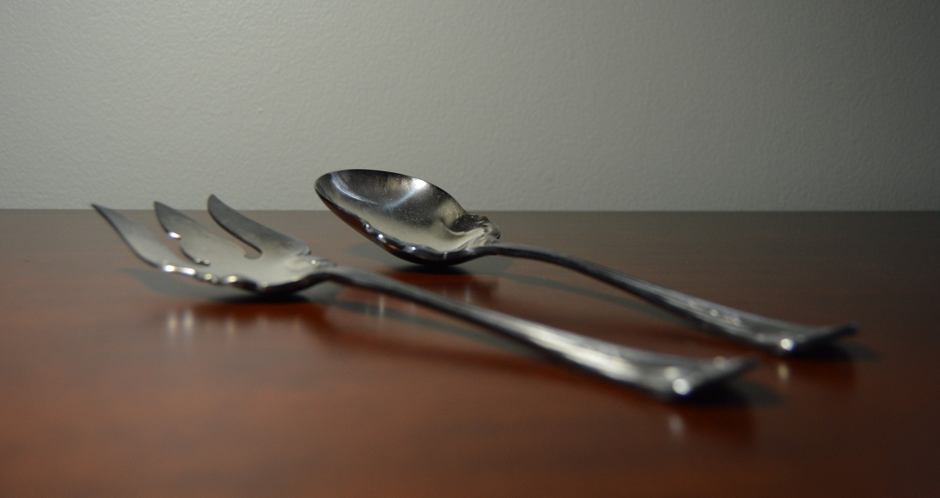 Vintage Alpaca Plateado Pesa Mexico Silverware Set, Large Serving Fork ...