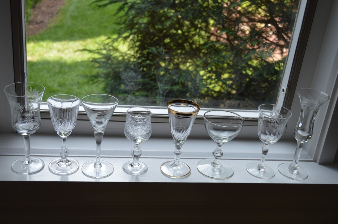 1940s'80s Mismatched Cordial/liqueur/digestif Glasses - Etsy