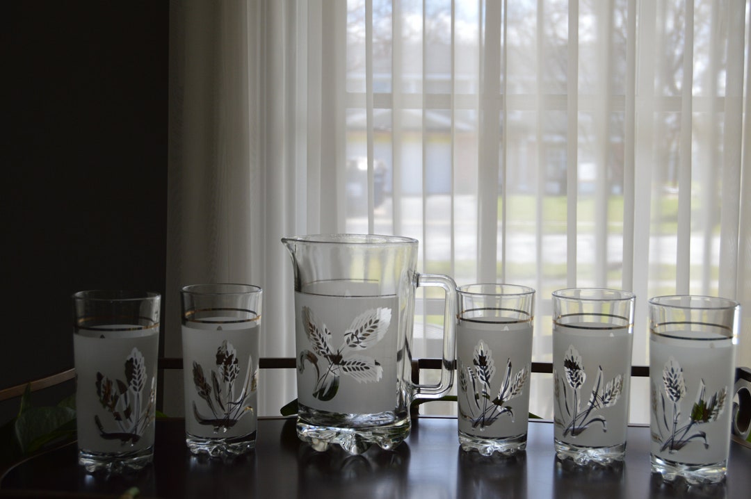 1960s Midcentury Modern Covetro of Italy, Cocktail Mixing Pitcher & 5 ...