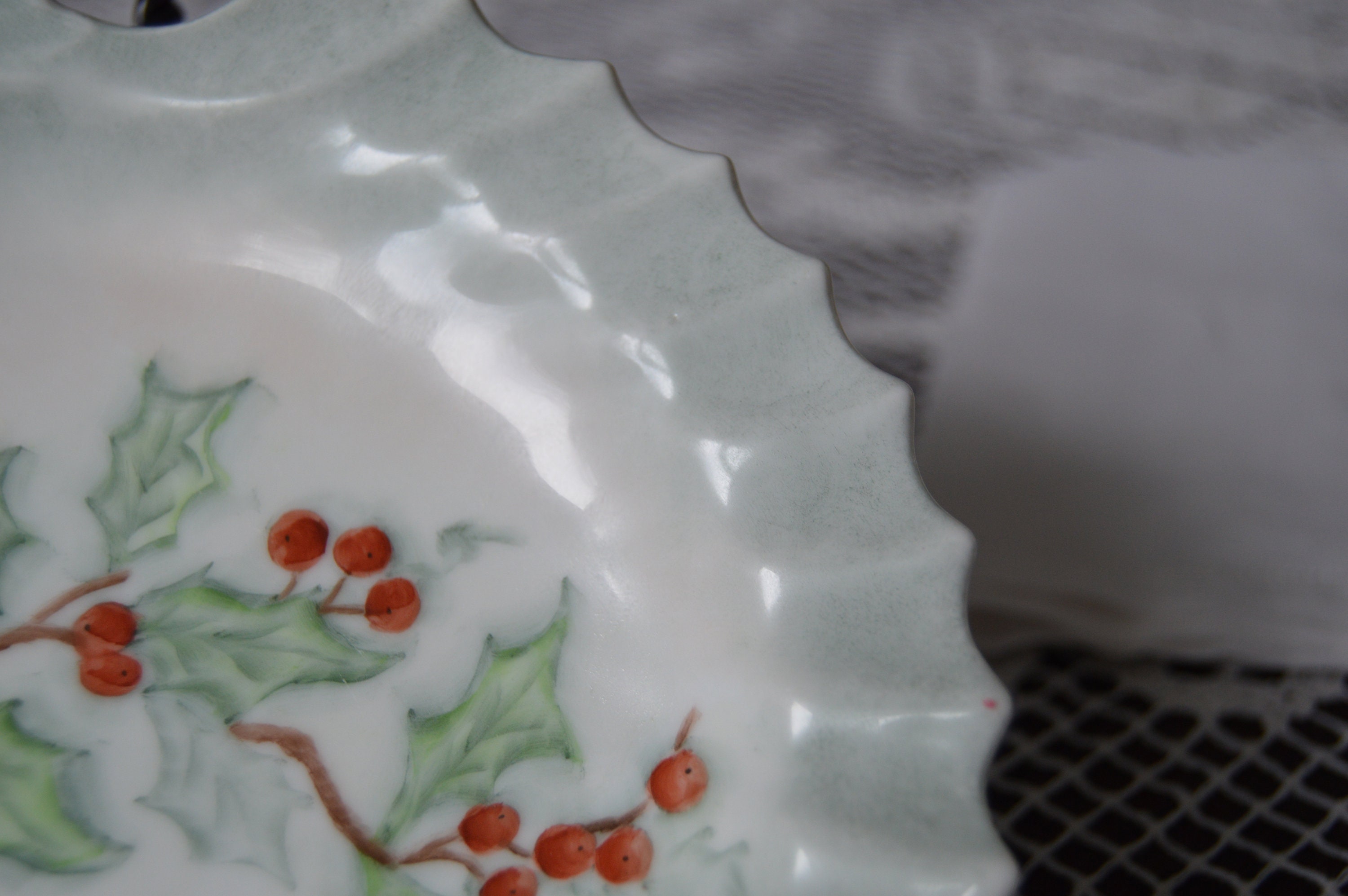 1950s Porcelain Mint Green Clam Shell Christmas Winter Dish | Etsy